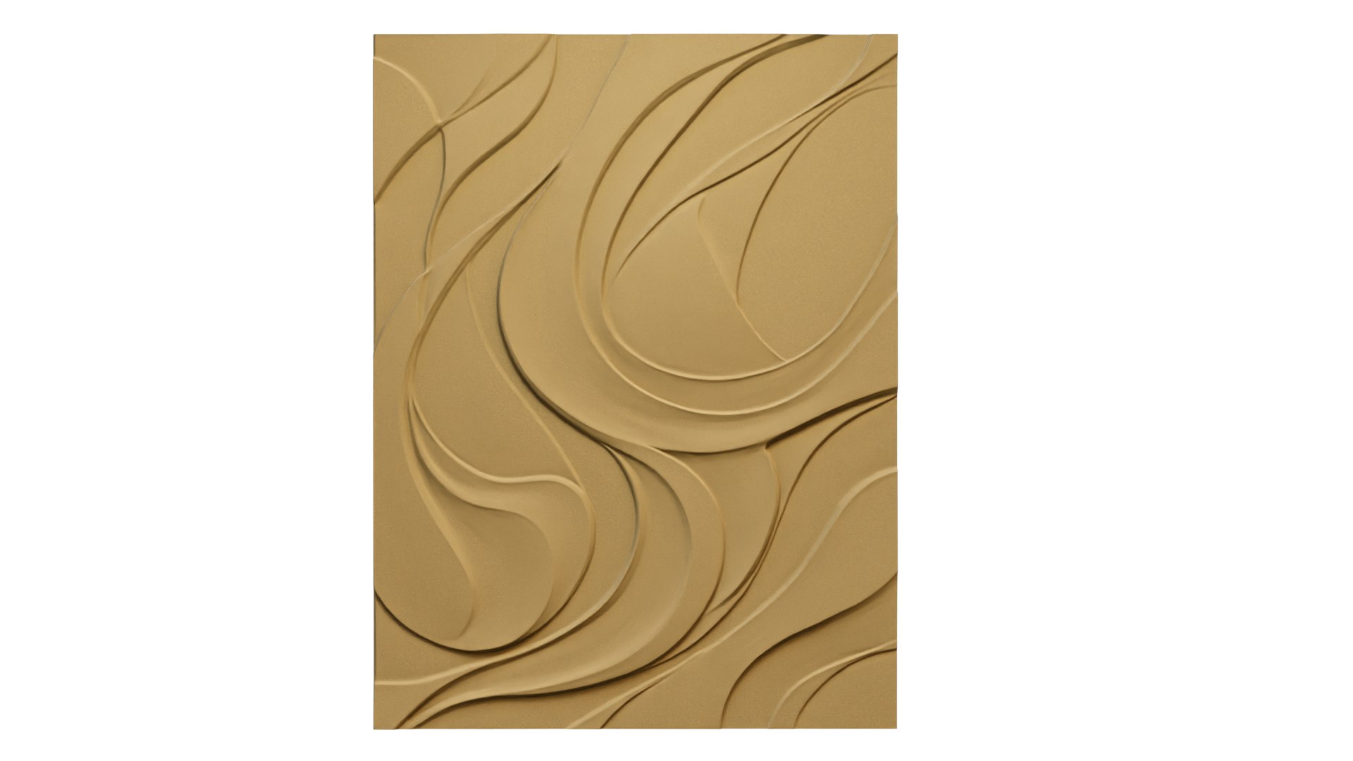 3D Modern Abstract Wave Relief Panel Wall Decor Set STL Mural CNC 366 ...