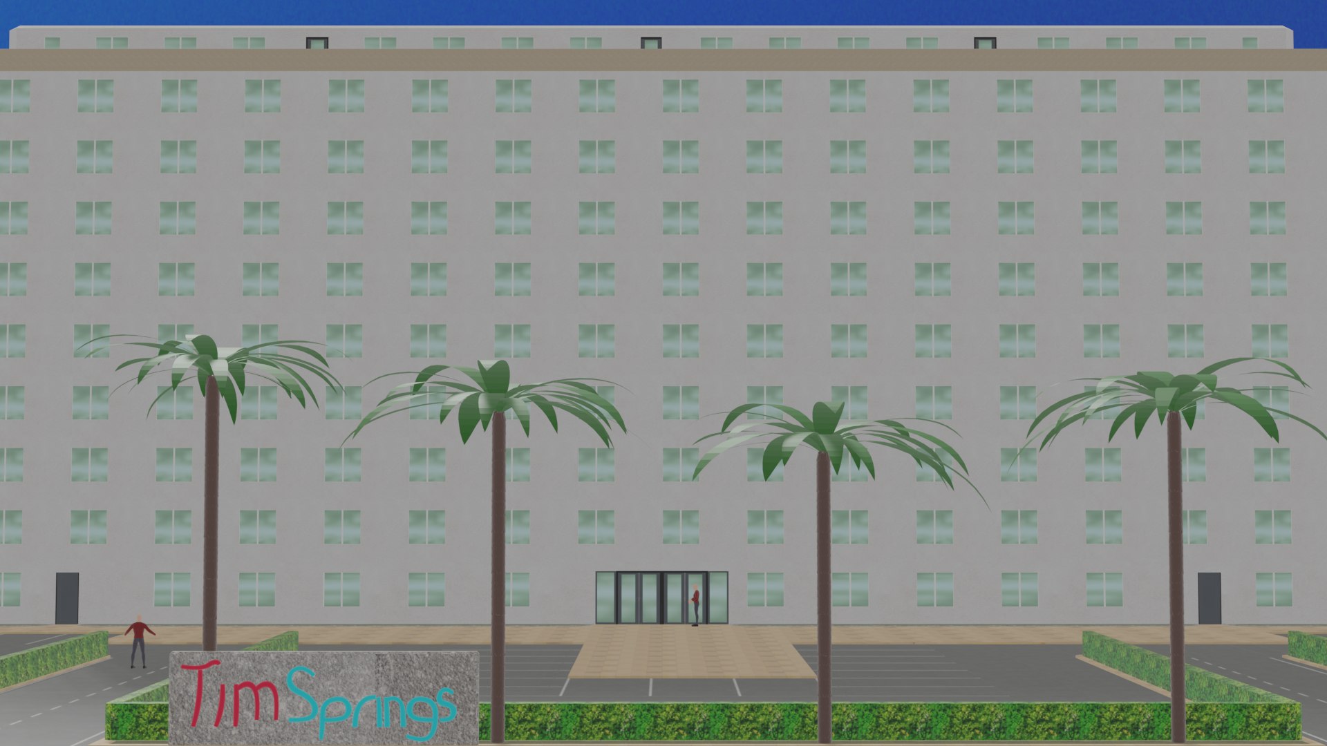 3D Tim Springs Hotel model - TurboSquid 1776566