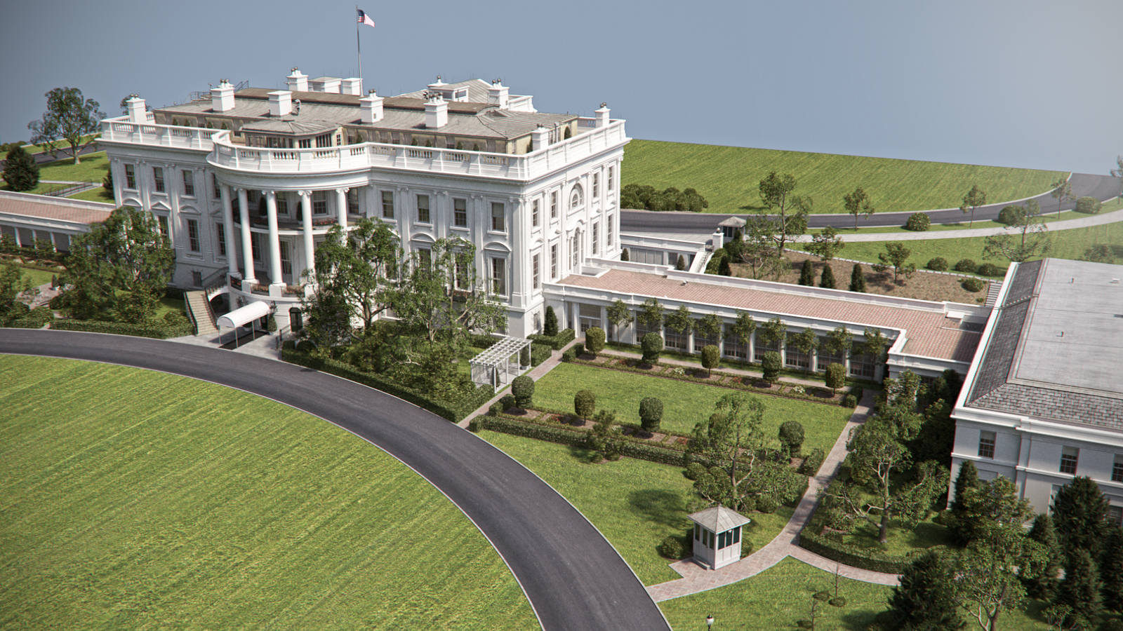 3d model washington white house