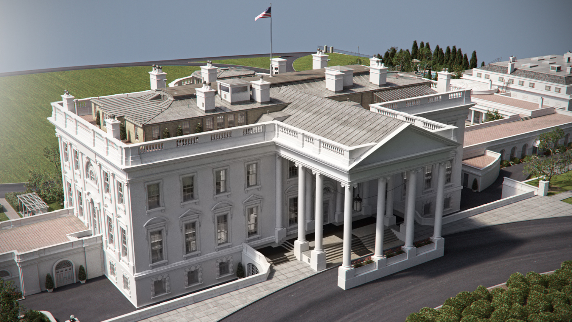 3d model washington white house