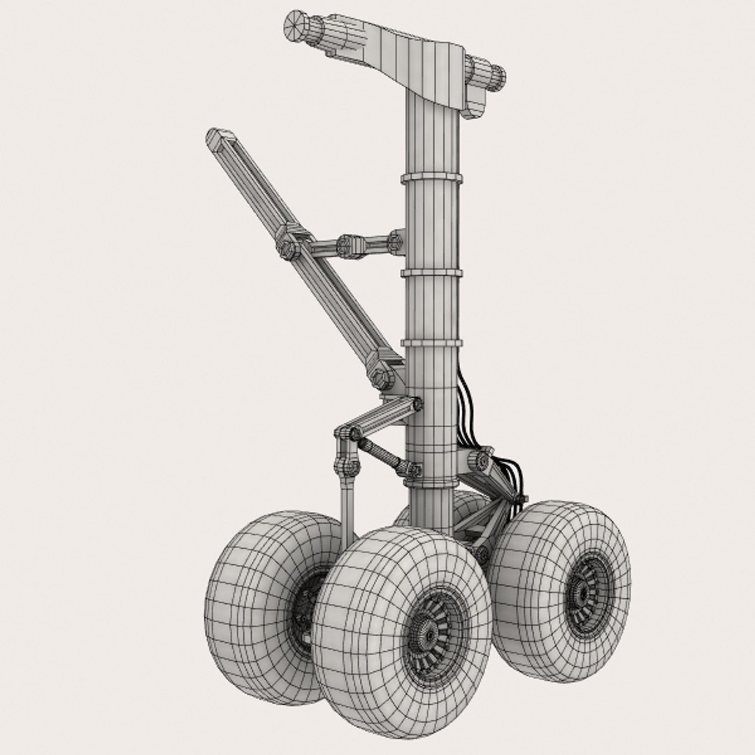 3d Rigged Landing Gear Heavy Model