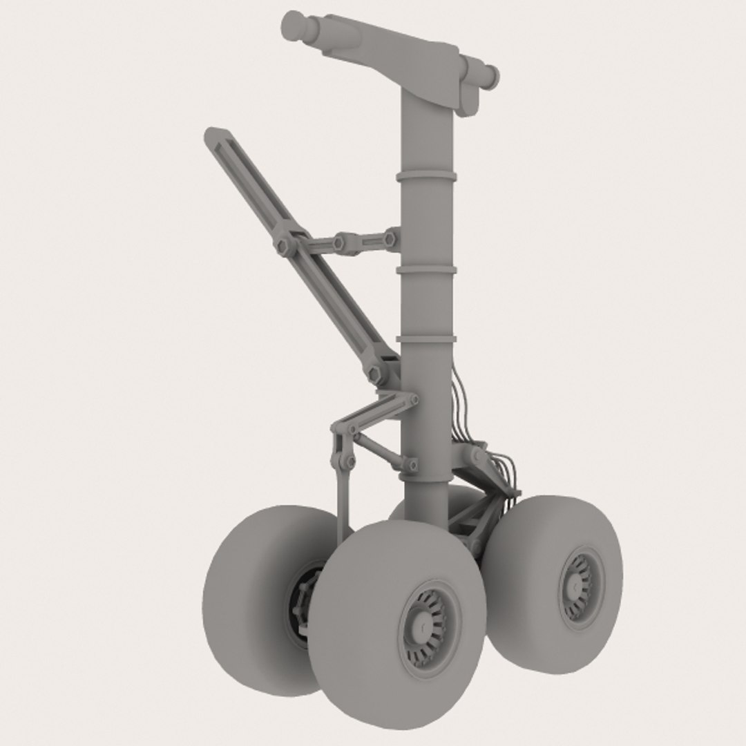 3d Rigged Landing Gear Heavy Model