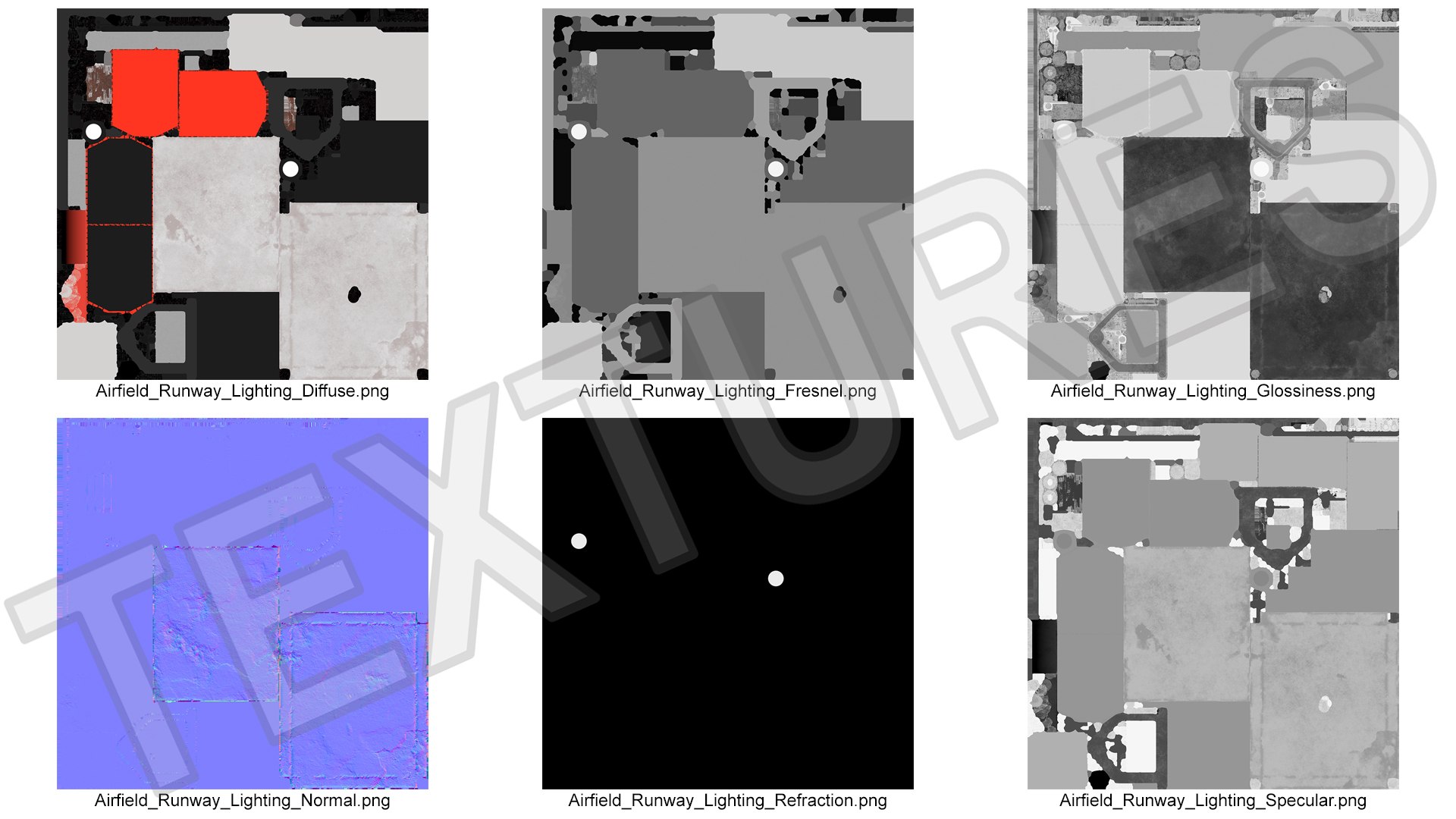 Airfield Runway Lighting 3D - TurboSquid 2060351