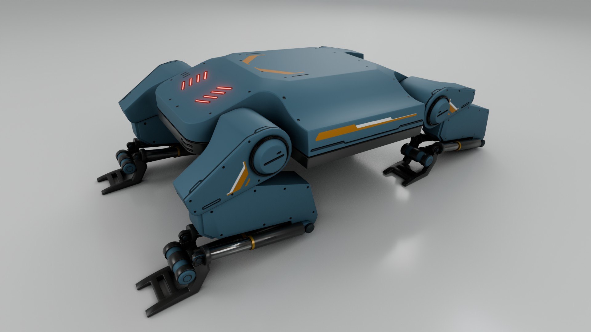 3D Sci-Fi Robotic Beast - Low Poly - Game Ready - PBR - TurboSquid 2340571