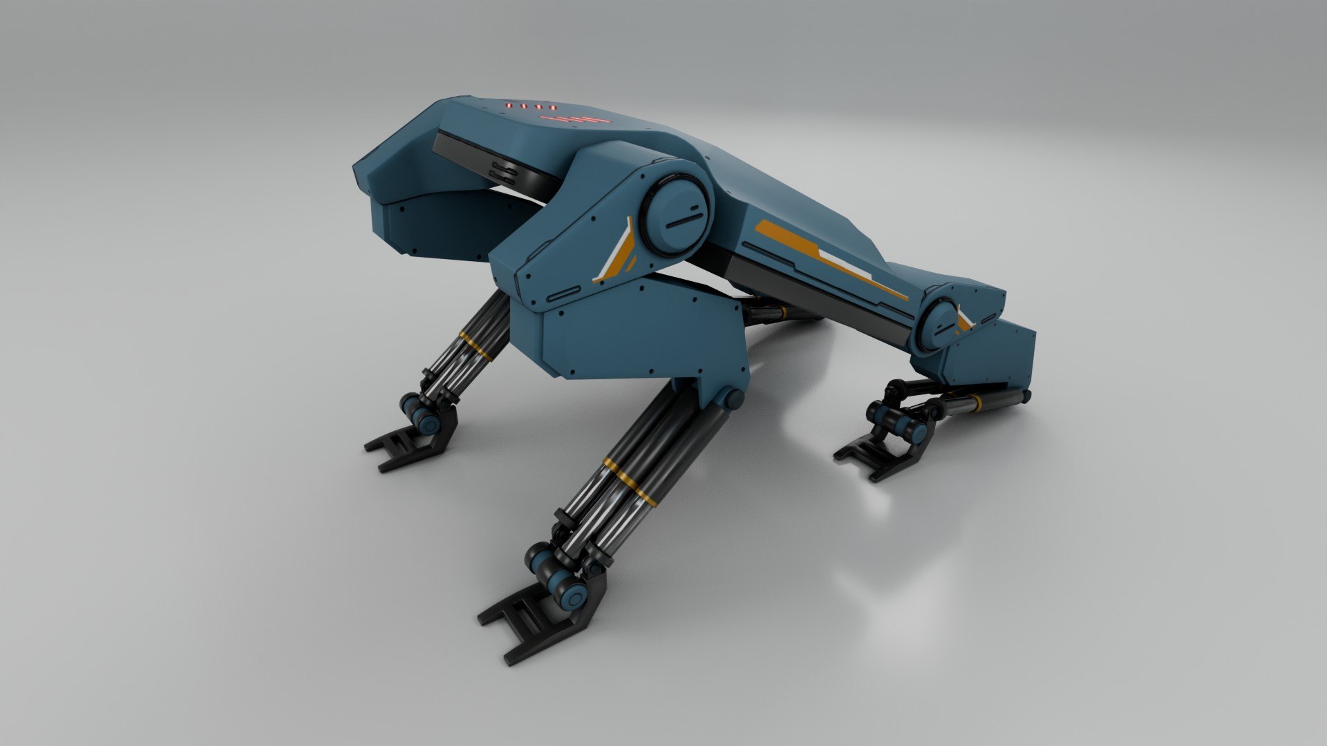 3D Sci-Fi Robotic Beast - Low Poly - Game Ready - PBR - TurboSquid 2340571