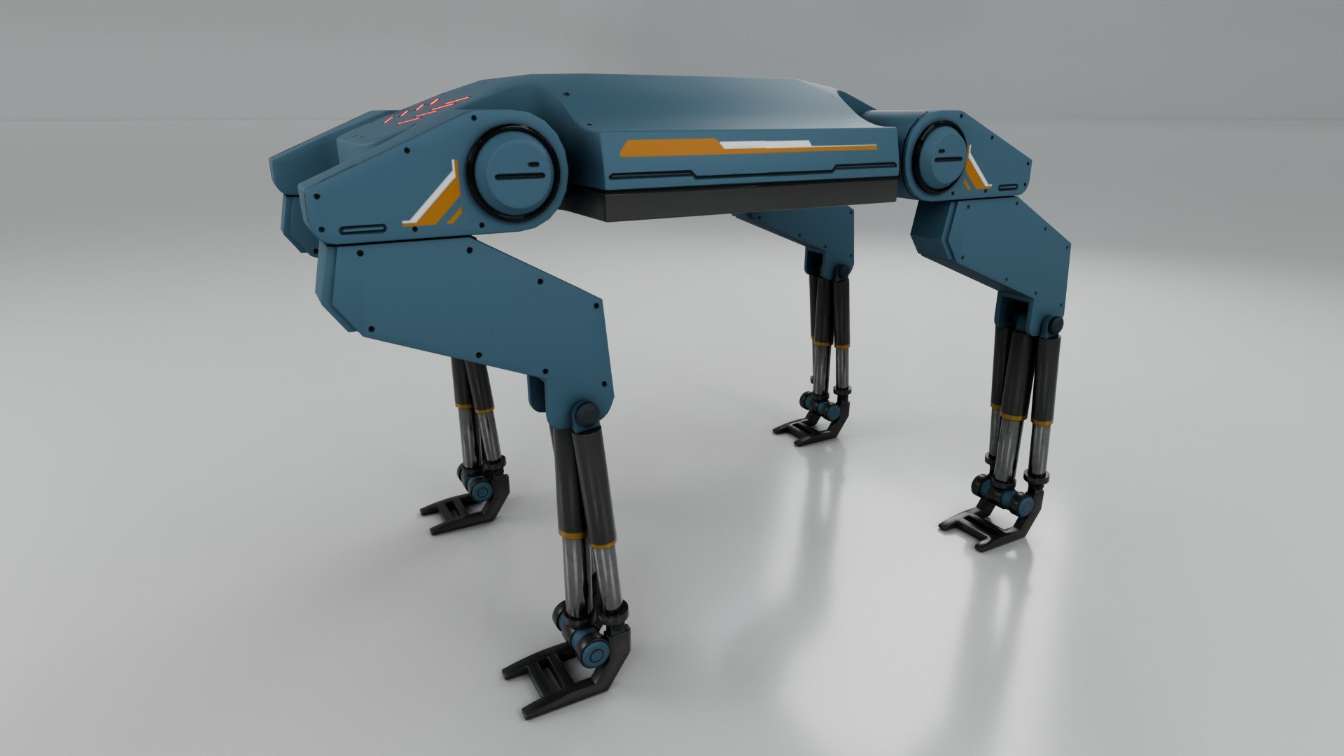 3D Sci-Fi Robotic Beast - Low Poly - Game Ready - PBR - TurboSquid 2340571
