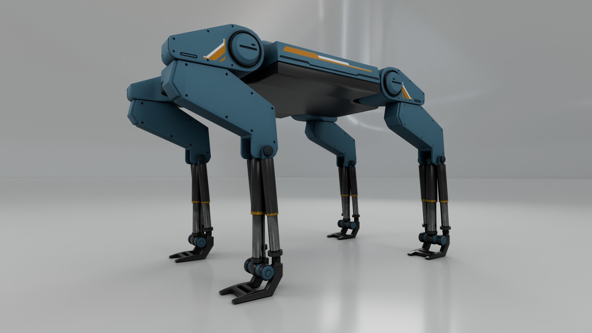 3D Sci-Fi Robotic Beast - Low Poly - Game Ready - PBR - TurboSquid 2340571