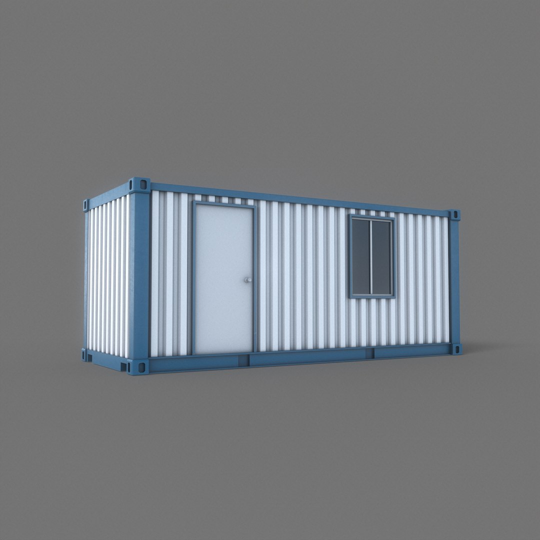 3D Office Container Game Ready Model - TurboSquid 2019776