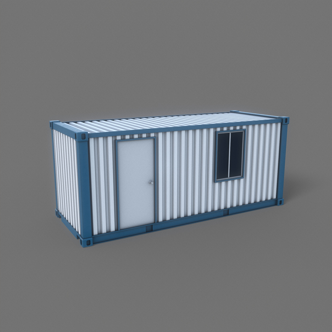 3D Office Container Game Ready Model - TurboSquid 2019776