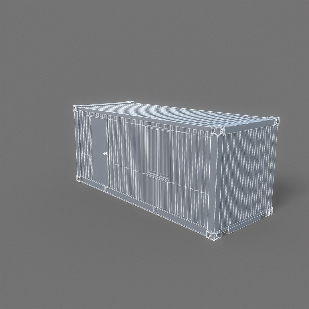 3D Office Container Game Ready Model - TurboSquid 2019776