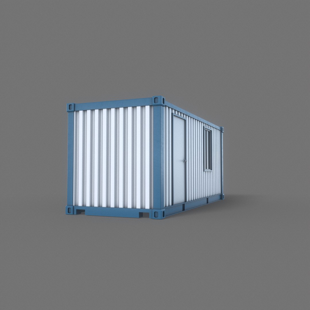 3D Office Container Game Ready Model - TurboSquid 2019776