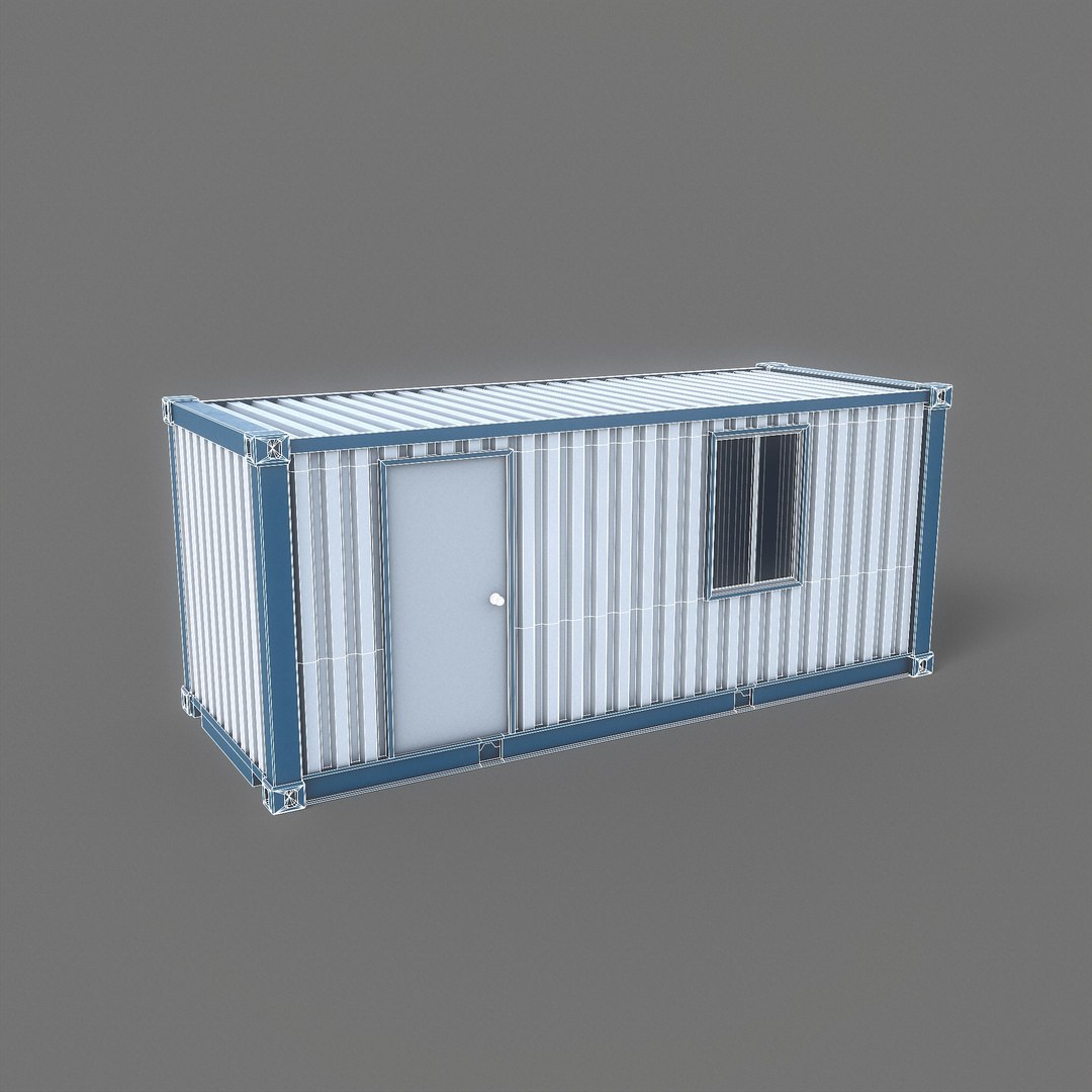 3D Office Container Game Ready Model - TurboSquid 2019776