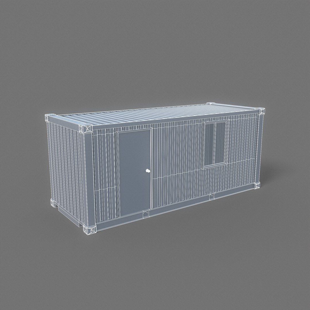 3D Office Container Game Ready Model - TurboSquid 2019776