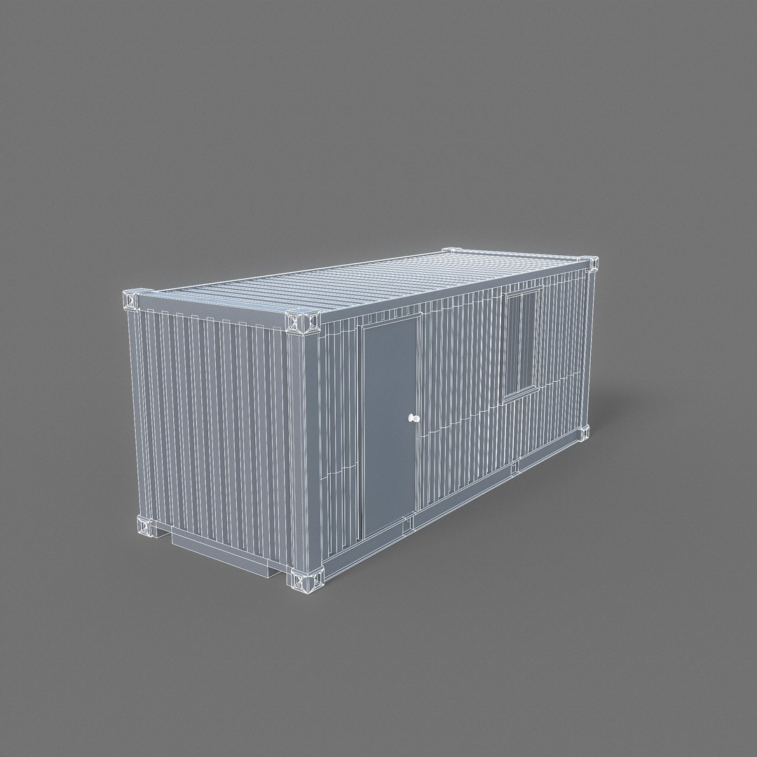 3D Office Container Game Ready Model - TurboSquid 2019776