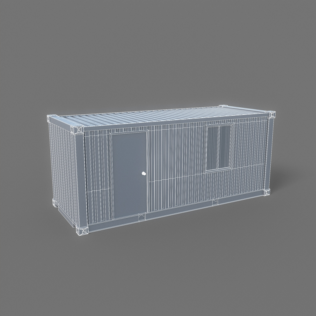 3D Office Container Game Ready Model - TurboSquid 2019776