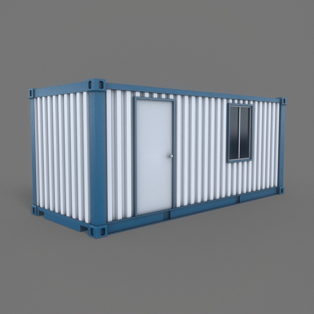 3D Office Container Game Ready Model - TurboSquid 2019776