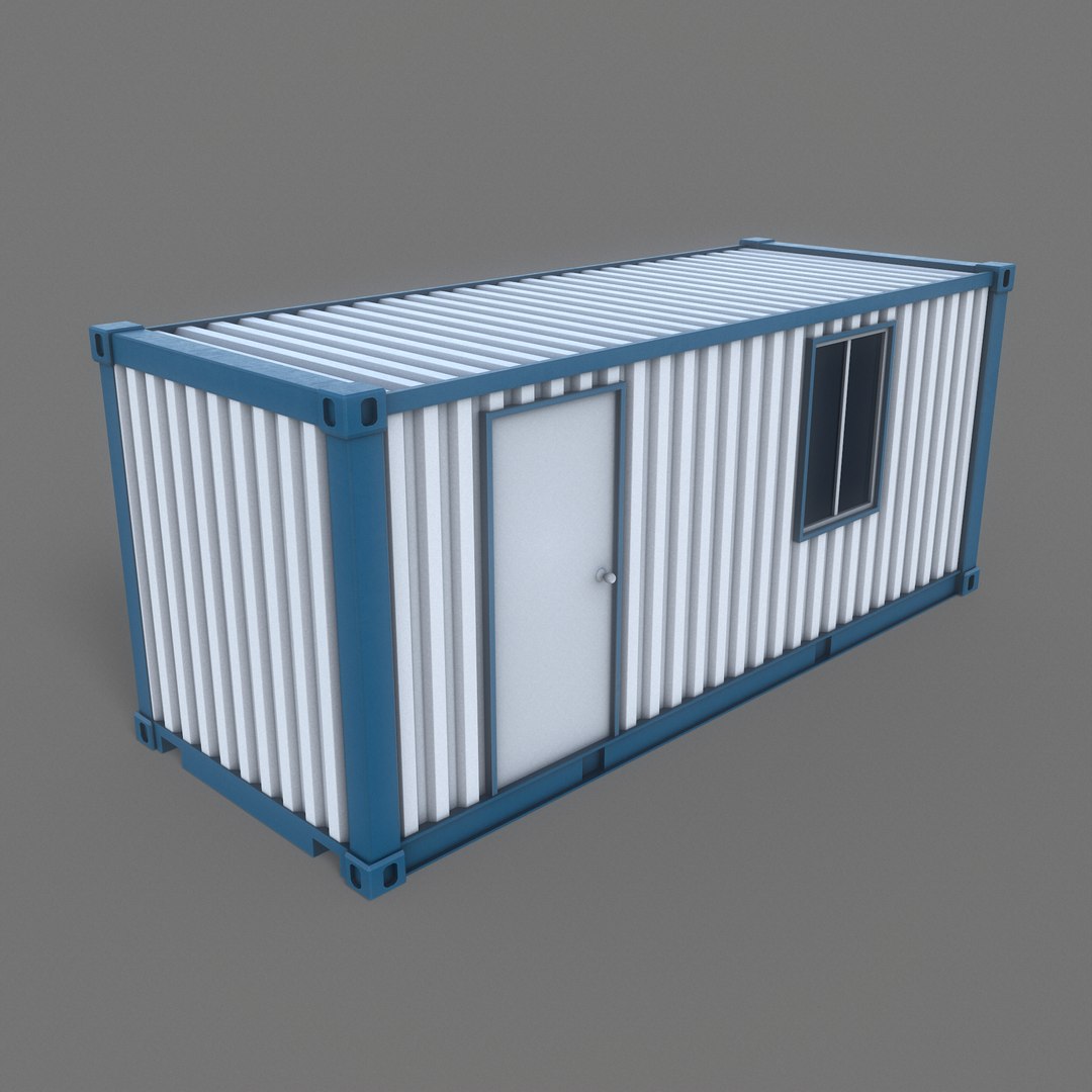 3D Office Container Game Ready Model - TurboSquid 2019776