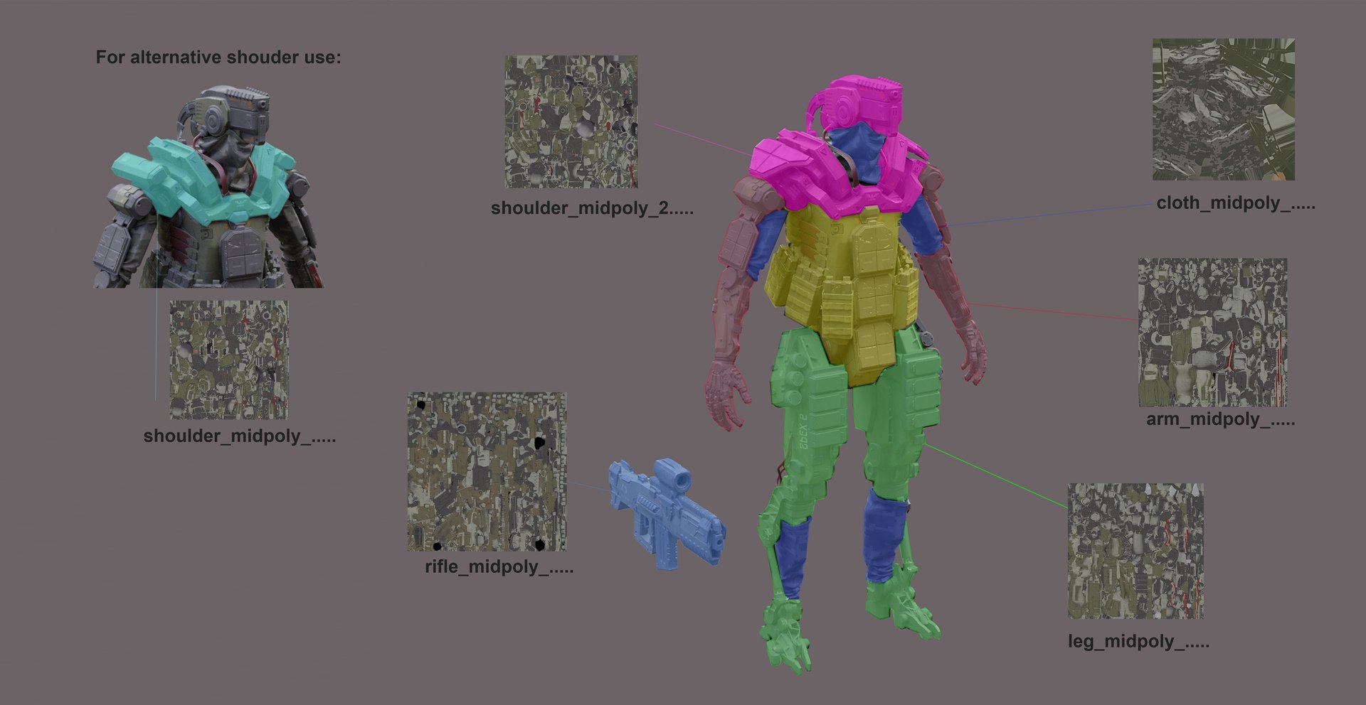 Robot Unreal Unity model - TurboSquid 1881245