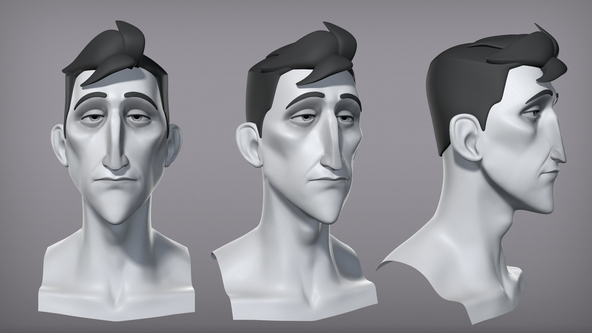 Cartoon Male Character Pierce Base Mesh 3D Model - TurboSquid 1732078