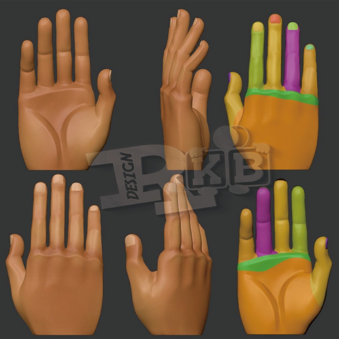 3D Hand Pack StyLized - TurboSquid 1879086