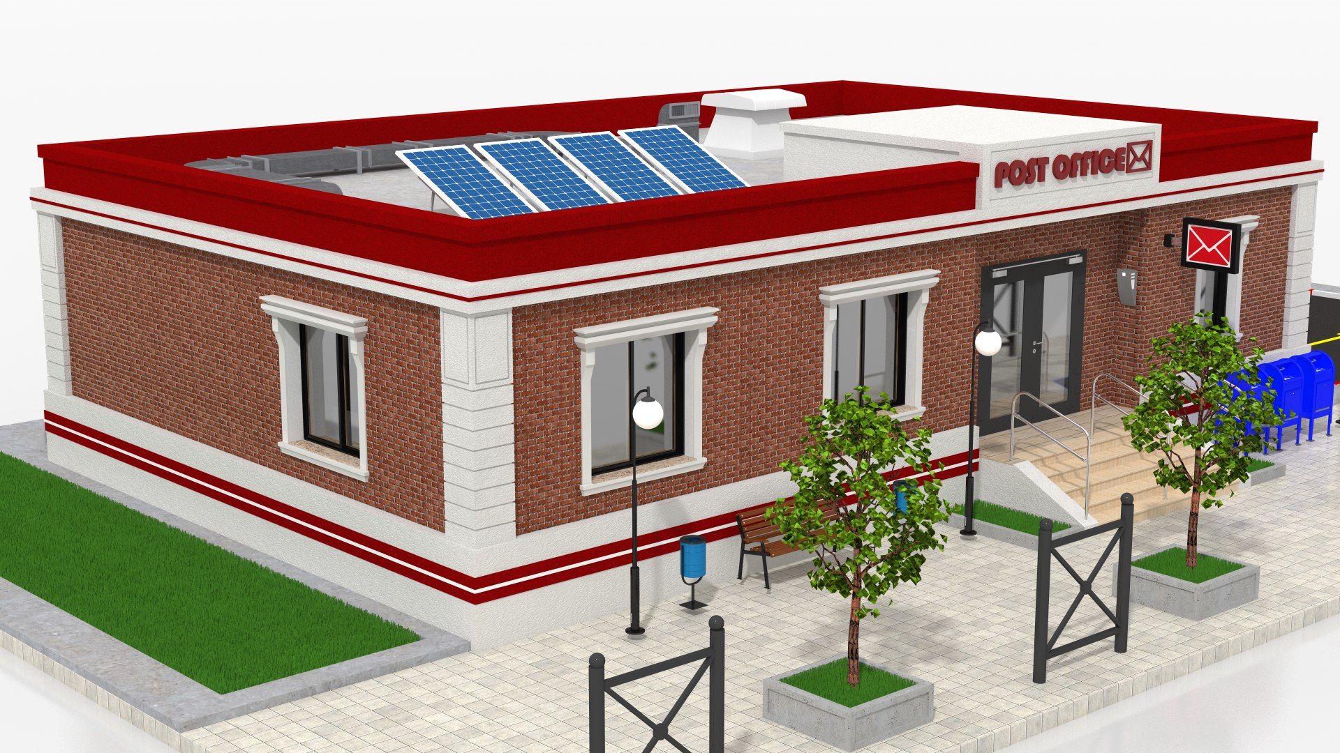 Post Office 3D model - TurboSquid 1885483