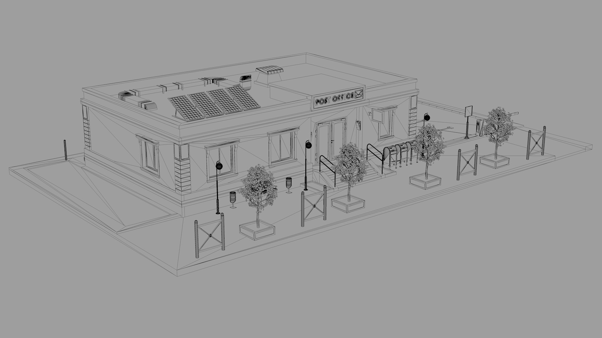 Post Office 3D model - TurboSquid 1885483