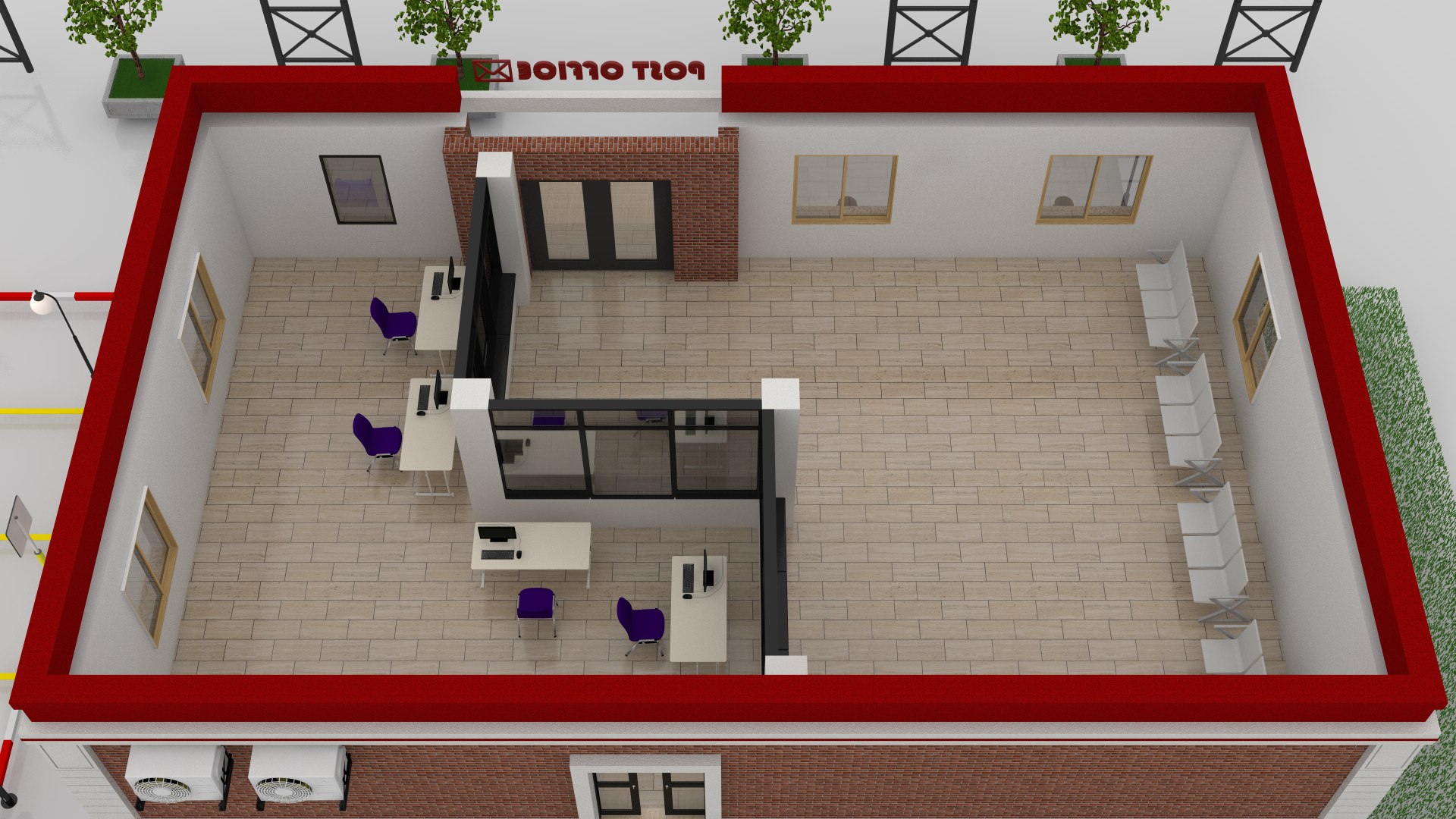 Post Office 3D model - TurboSquid 1885483