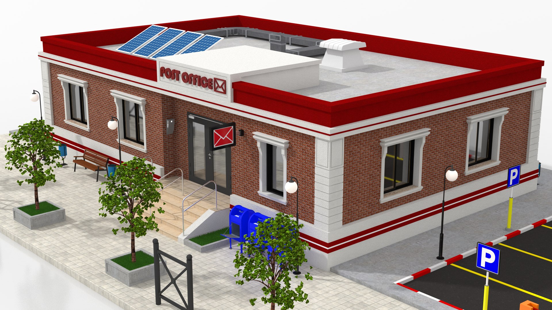 Post Office 3D model - TurboSquid 1885483