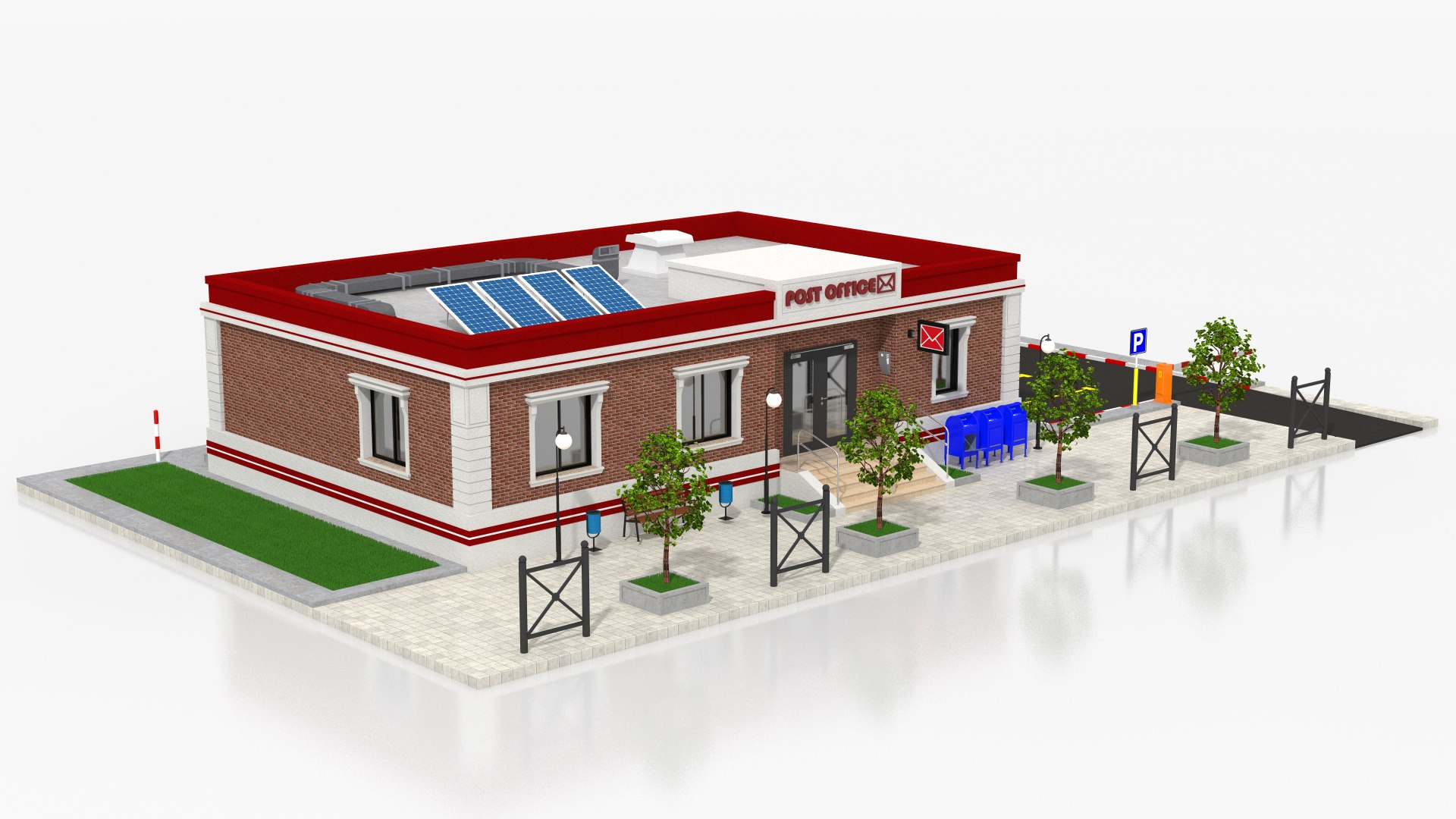 Post Office 3D model - TurboSquid 1885483