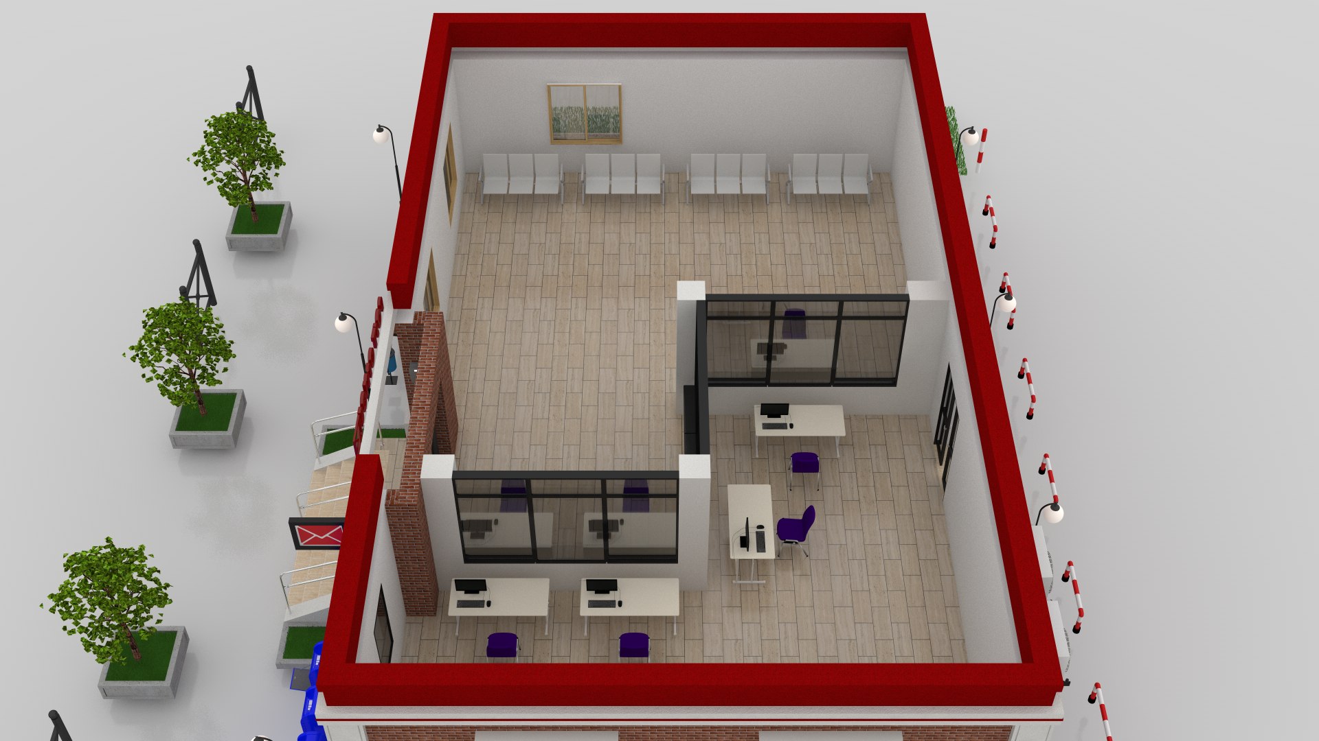 Post Office 3D model - TurboSquid 1885483