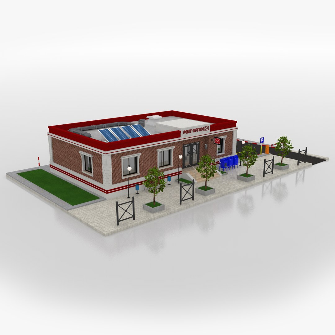 Post Office 3D model - TurboSquid 1885483