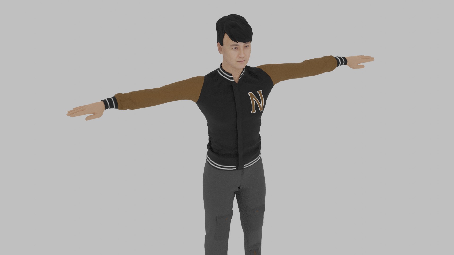 Varsity Man 3D Model - TurboSquid 2021601