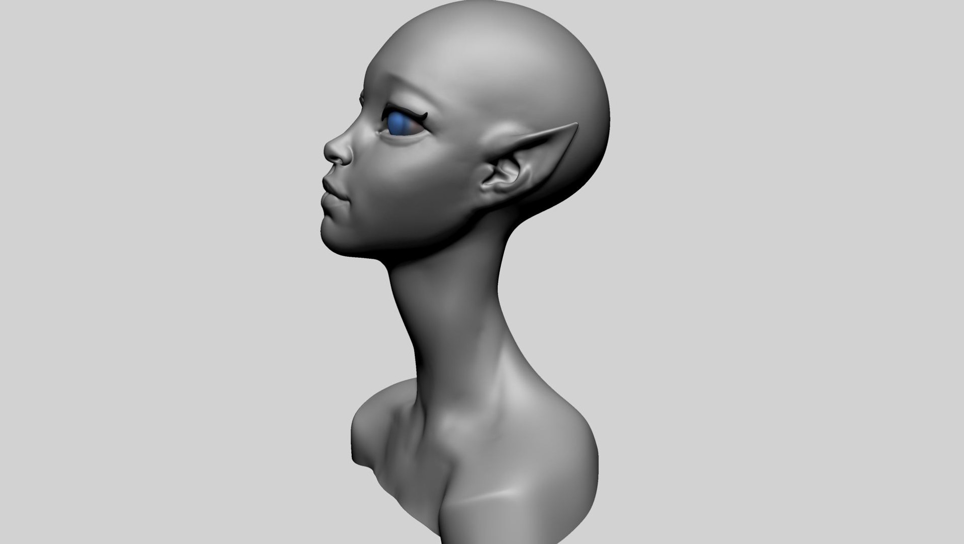 Stylized Elf Head C 3D Model - TurboSquid 2198846