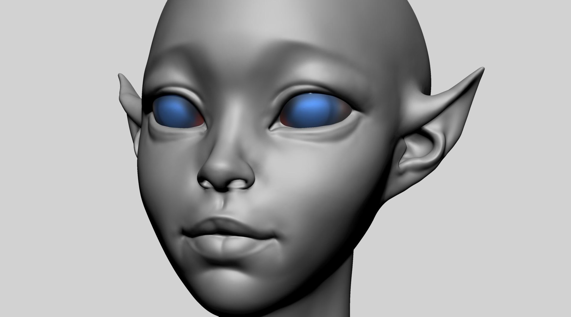 Stylized Elf Head C 3D Model - TurboSquid 2198846