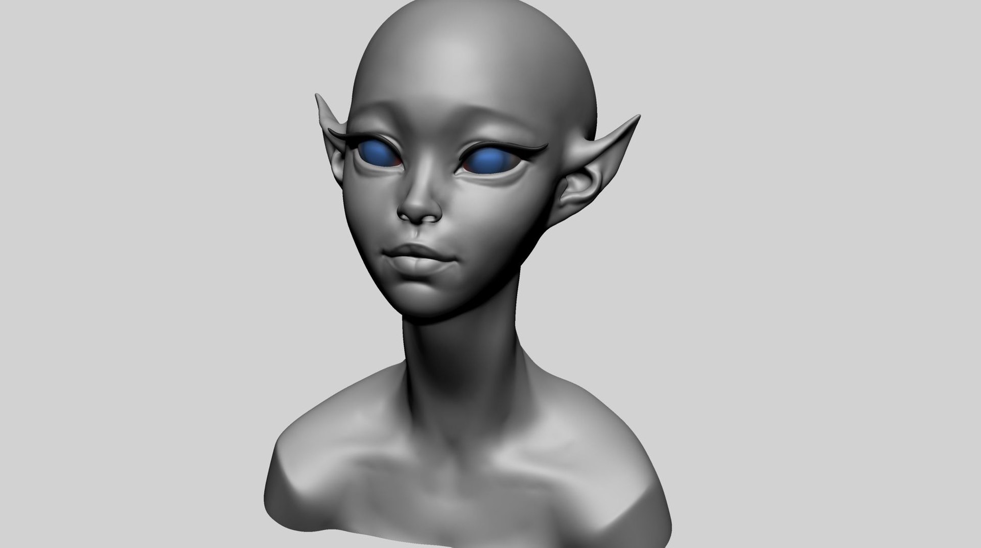 Stylized Elf Head C 3D Model - TurboSquid 2198846