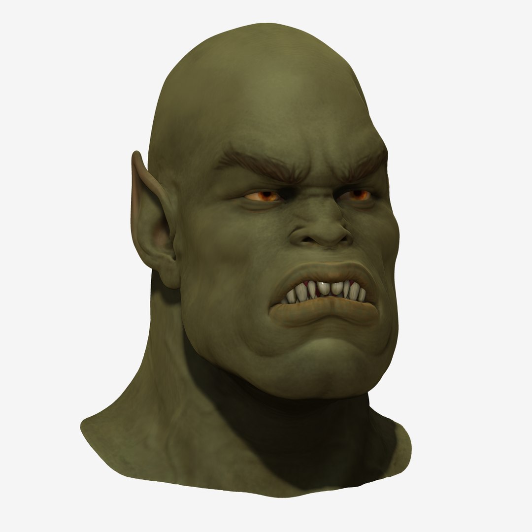 Free Orc Head 3d Model