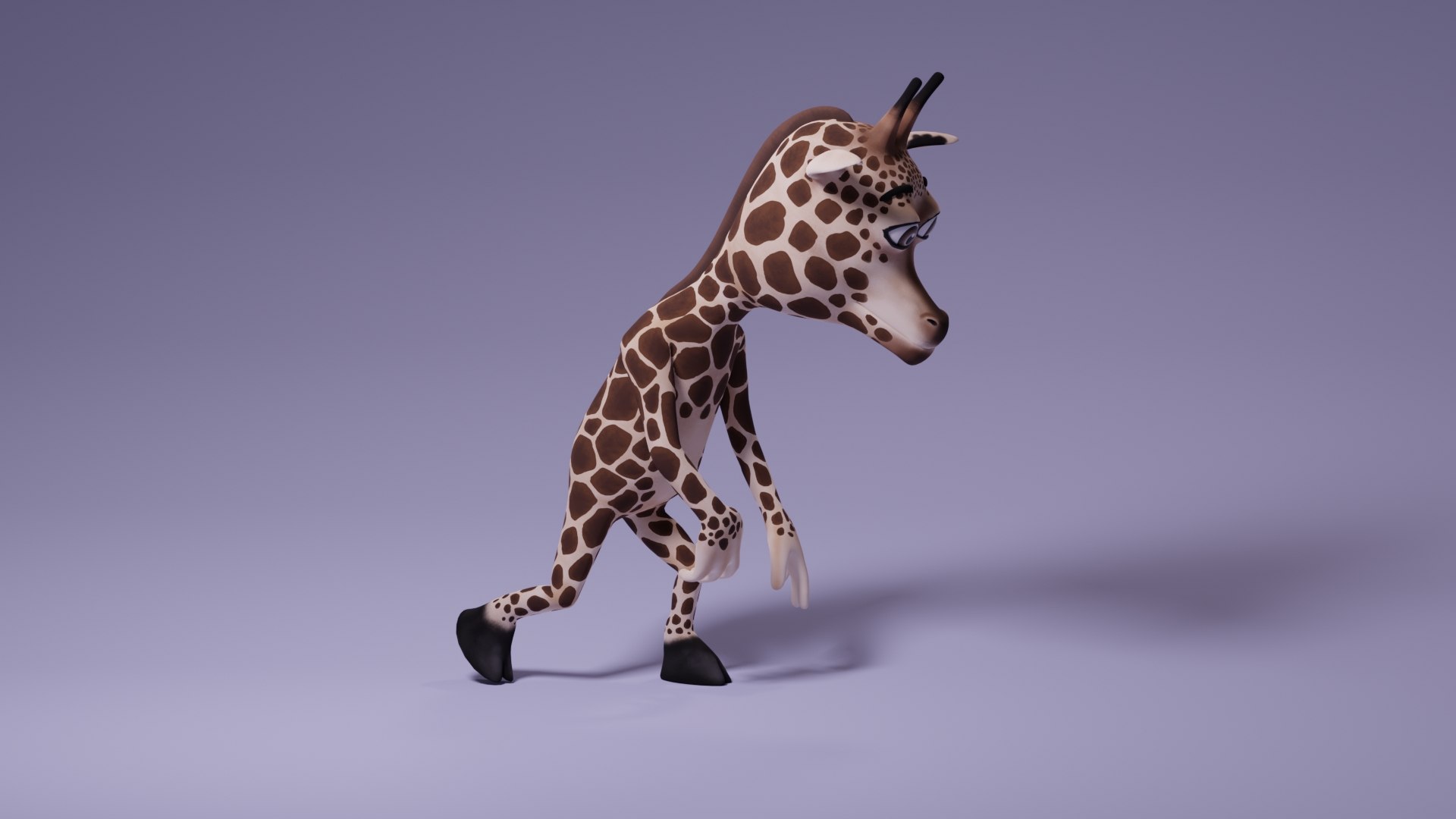 Toon Humanoid Giraffe 3D - TurboSquid 1774539