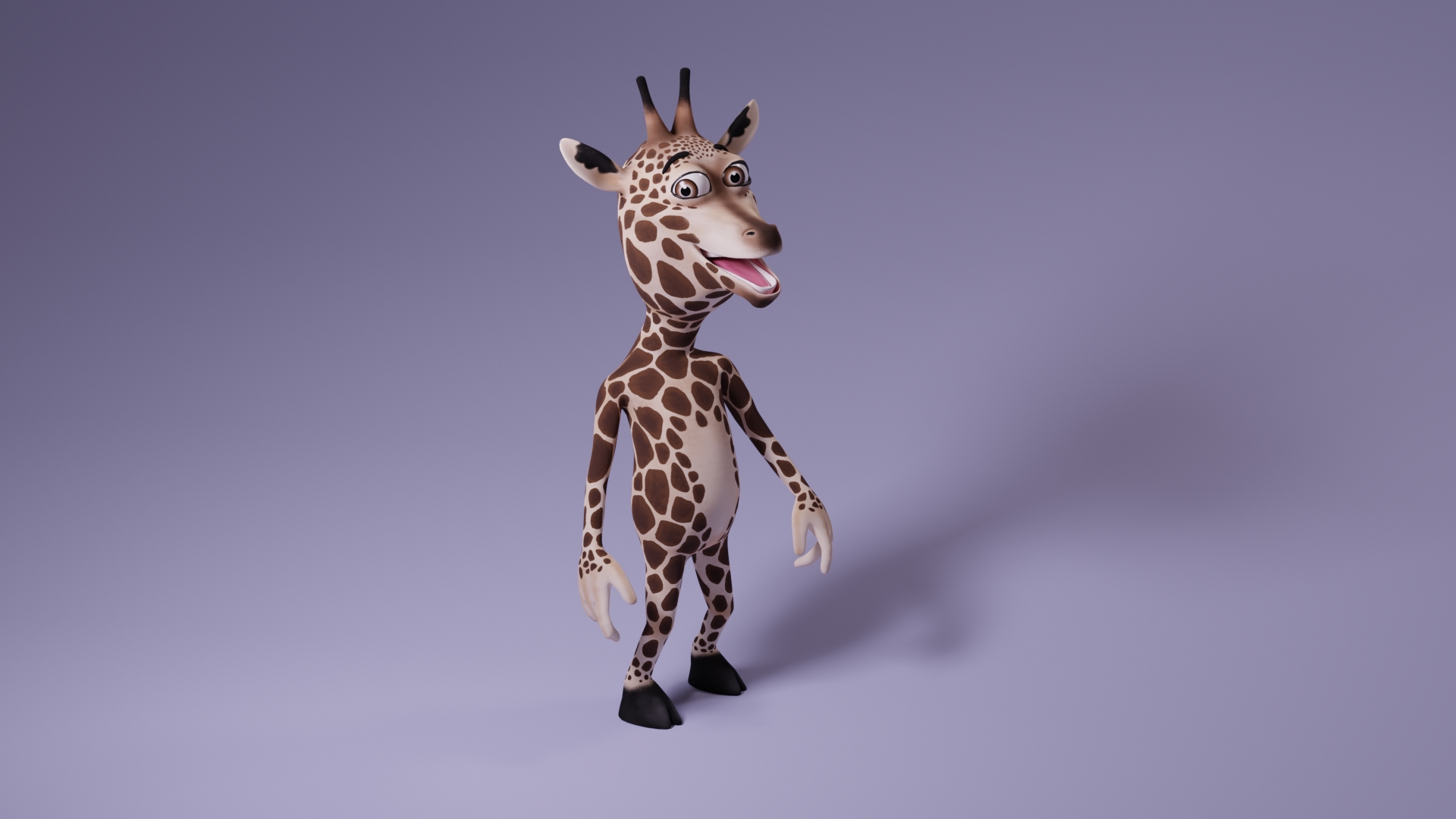 Toon Humanoid Giraffe Modelo 3D - TurboSquid 1774539