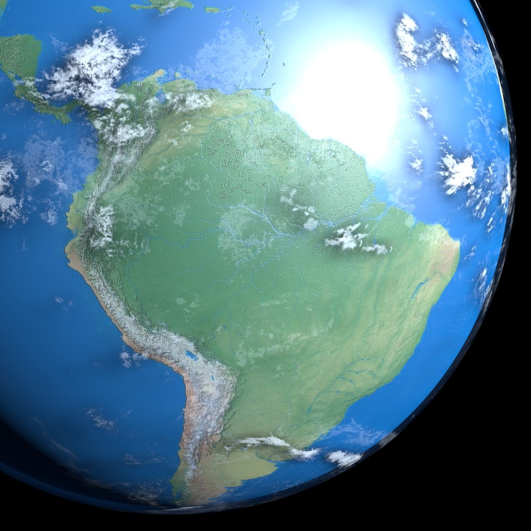 3D earth terra clouds - TurboSquid 1301712