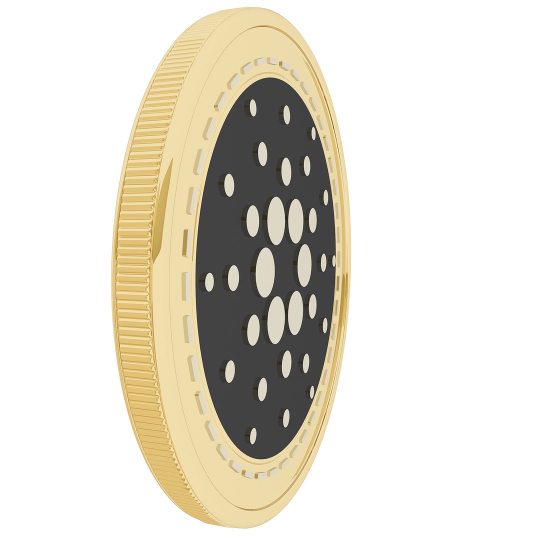 Cardano Cryptocurrency Gold Coin 3D model - TurboSquid 1783575