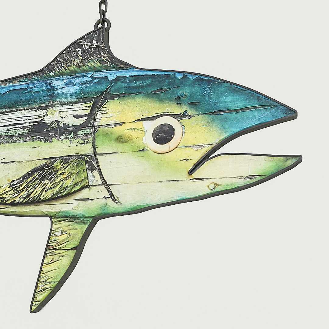 3D Model Fish Restaurant Sign - TurboSquid 1443341