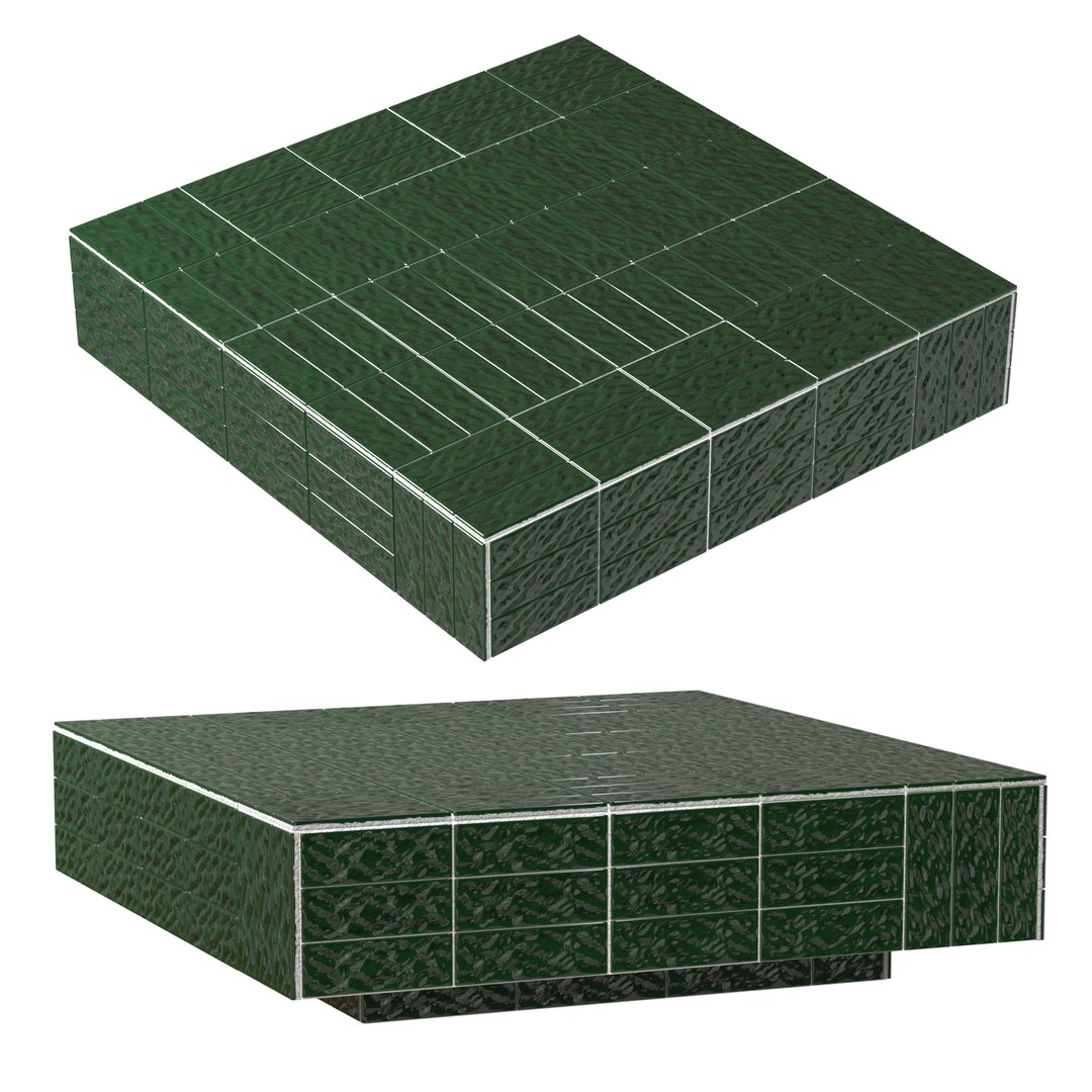 3D Ampm Square Ceramic Garden Side Table Dendi Model - TurboSquid 2292863