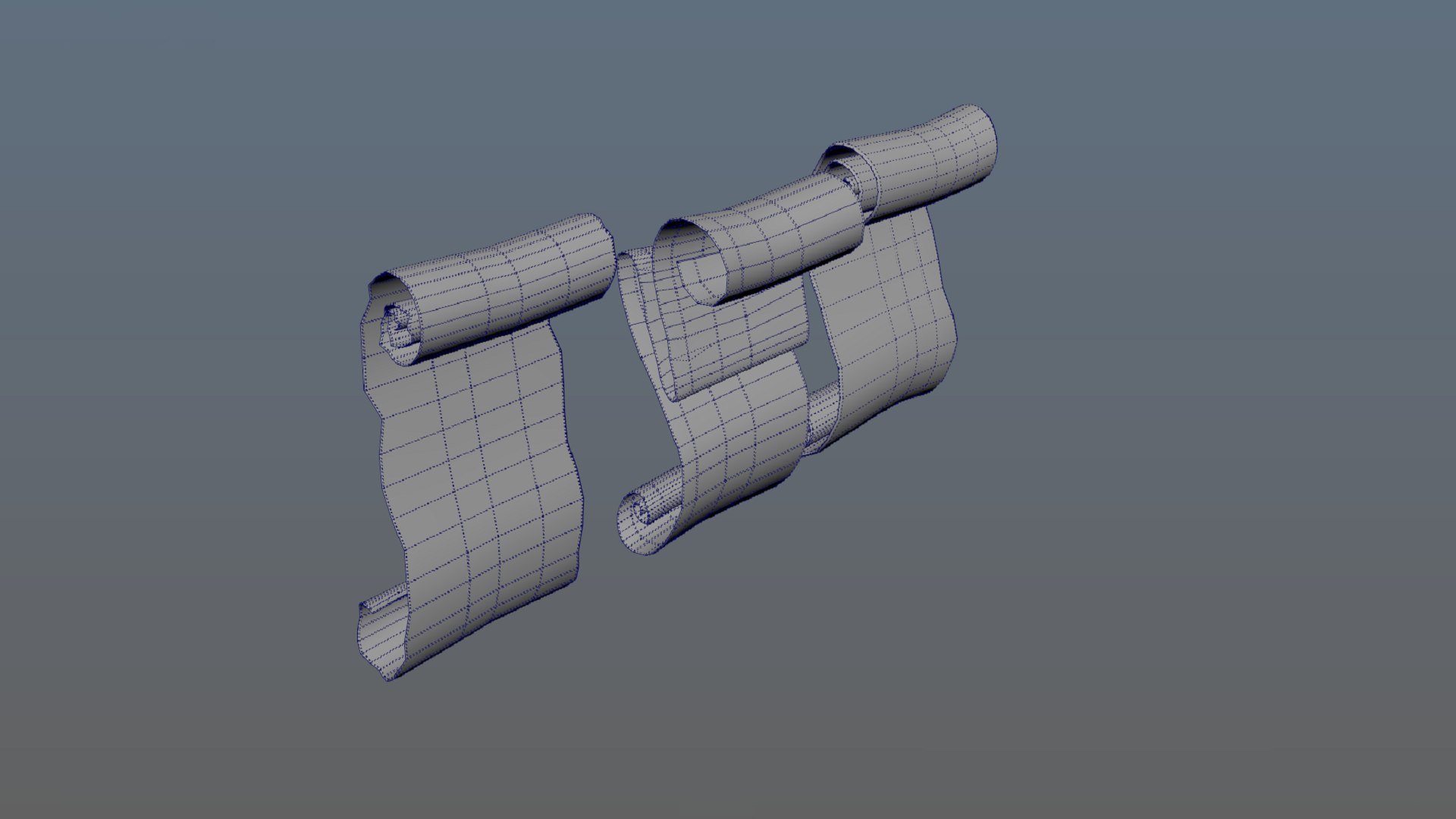 3D Set Of Three Papyrus Scrolls PBR Low-poly 3D Model - TurboSquid 1903718