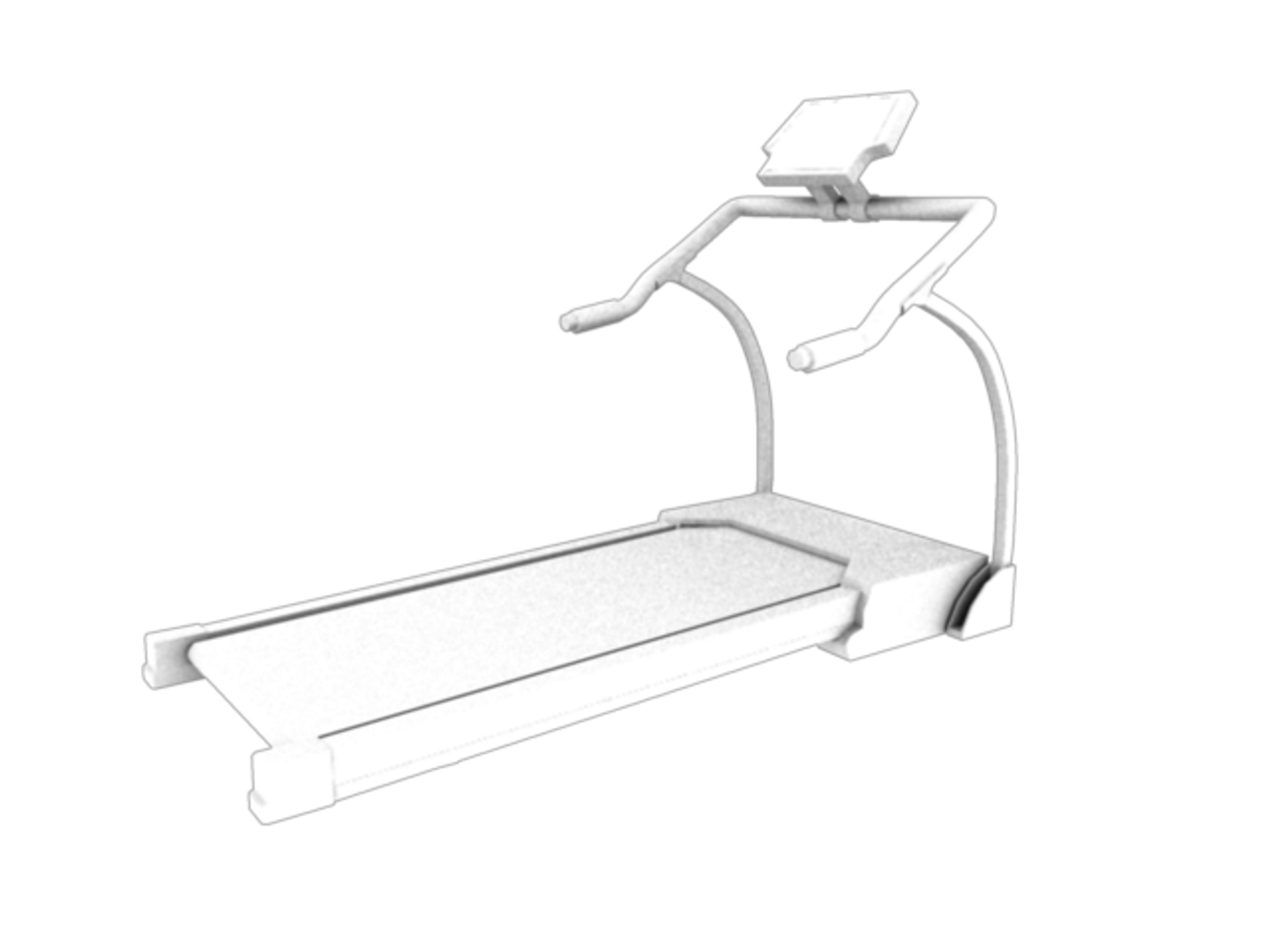 free treadmill 3d model
