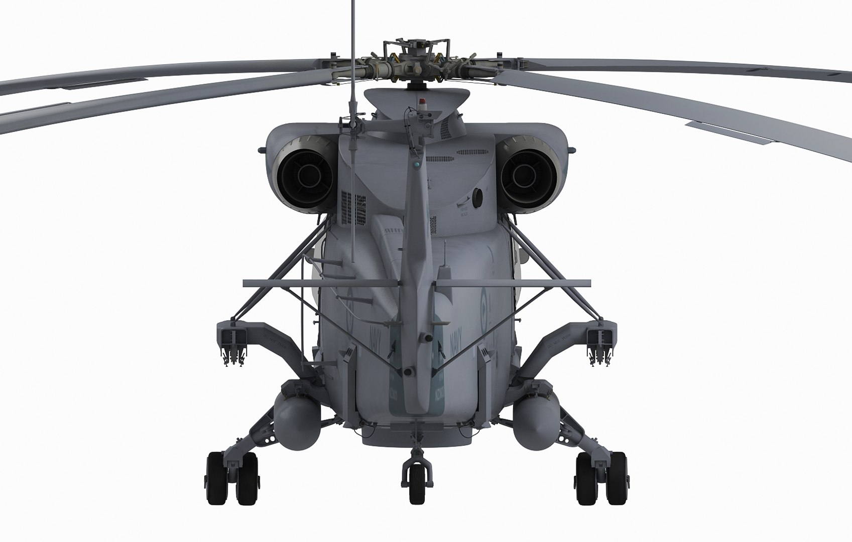Sh2 Seasprite Helicopter 3d Model