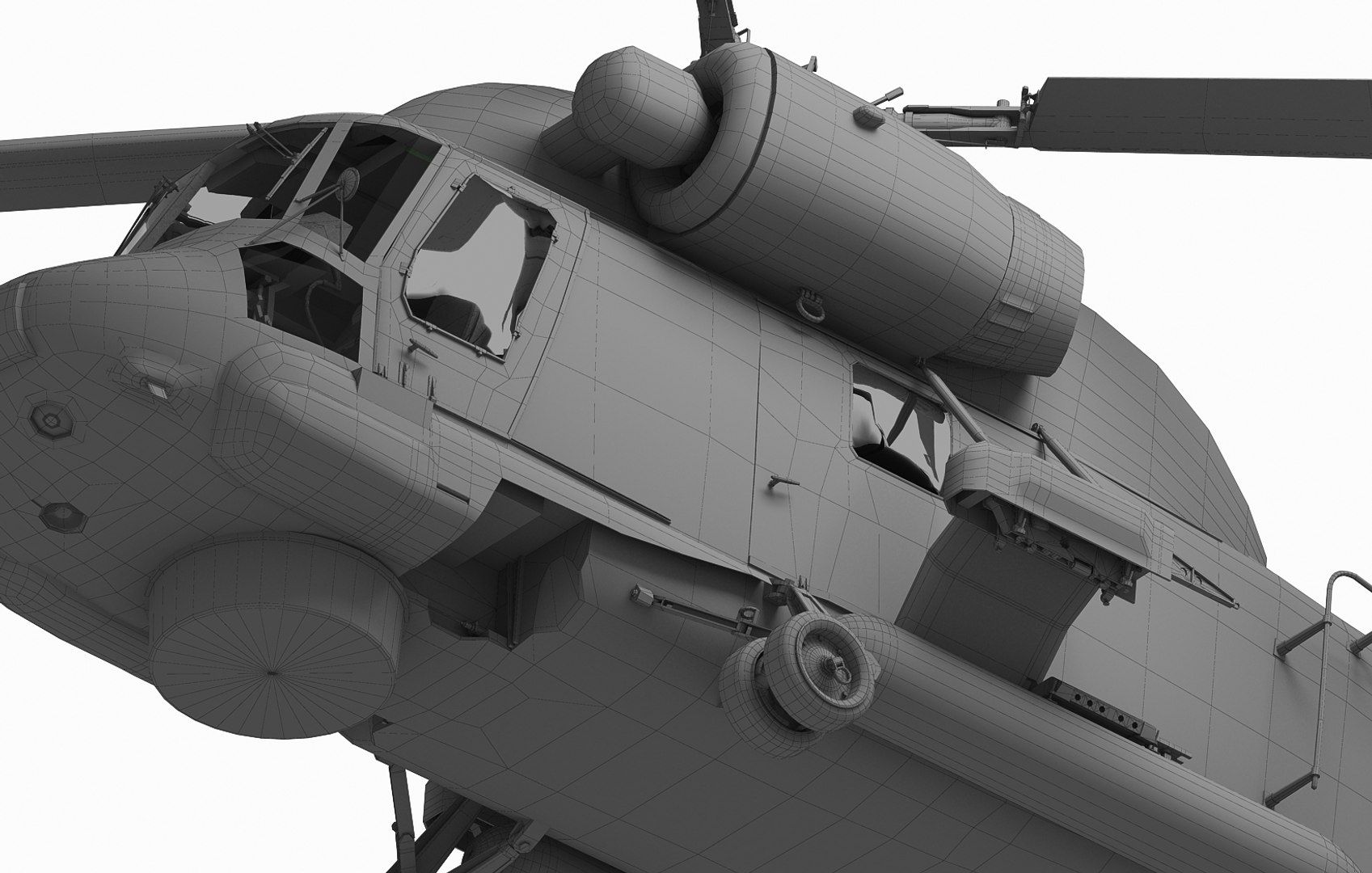 Sh2 Seasprite Helicopter 3d Model