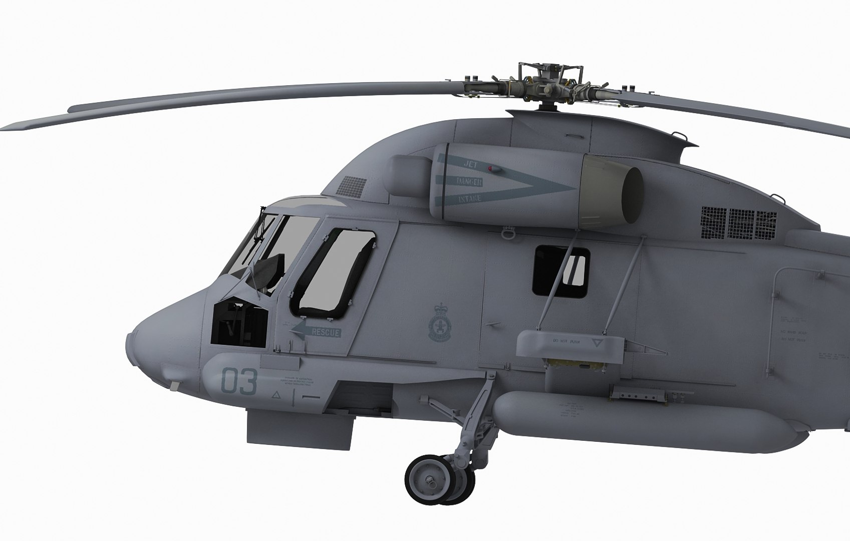 Sh2 Seasprite Helicopter 3d Model