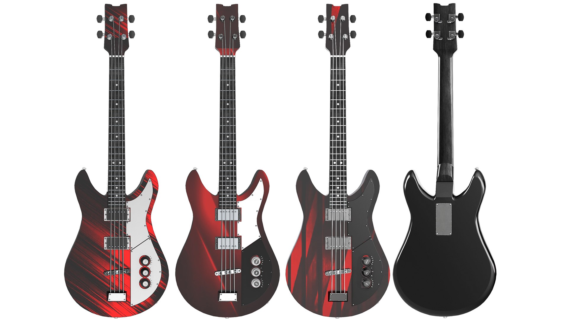 3D Bass Guitar Part 2 model - TurboSquid 1894668