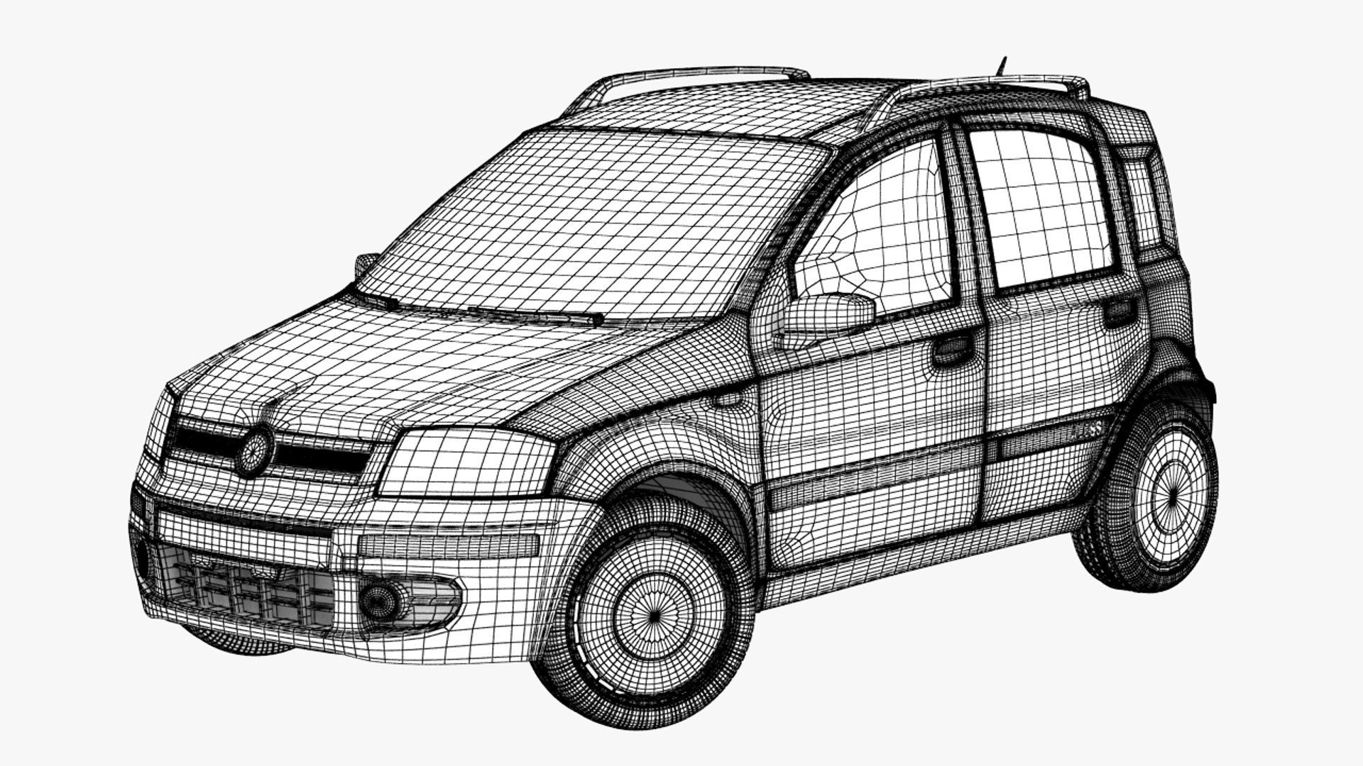 Fiat Panda Alessi 3D Model - TurboSquid 1633285