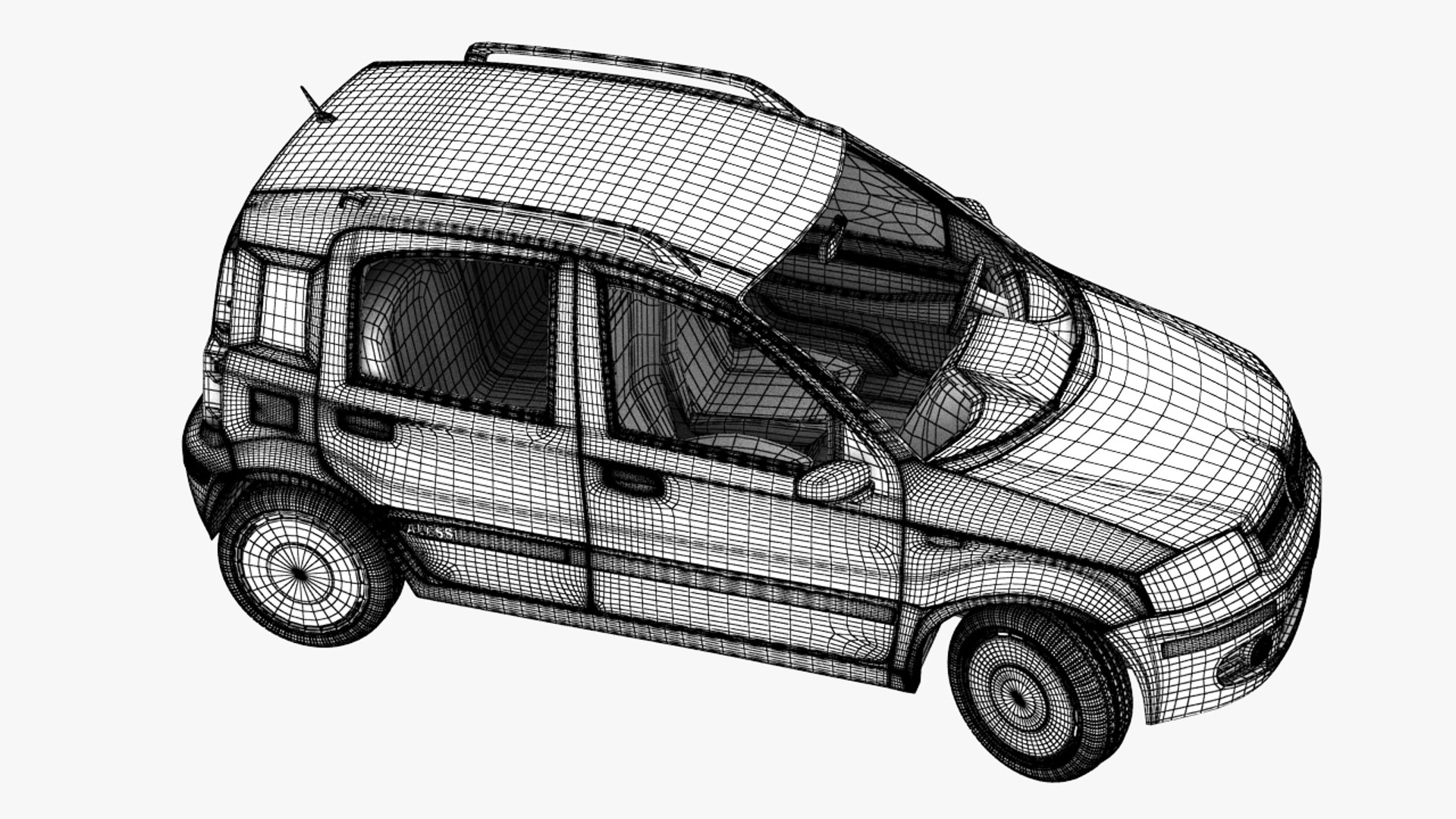Fiat Panda Alessi 3D Model - TurboSquid 1633285